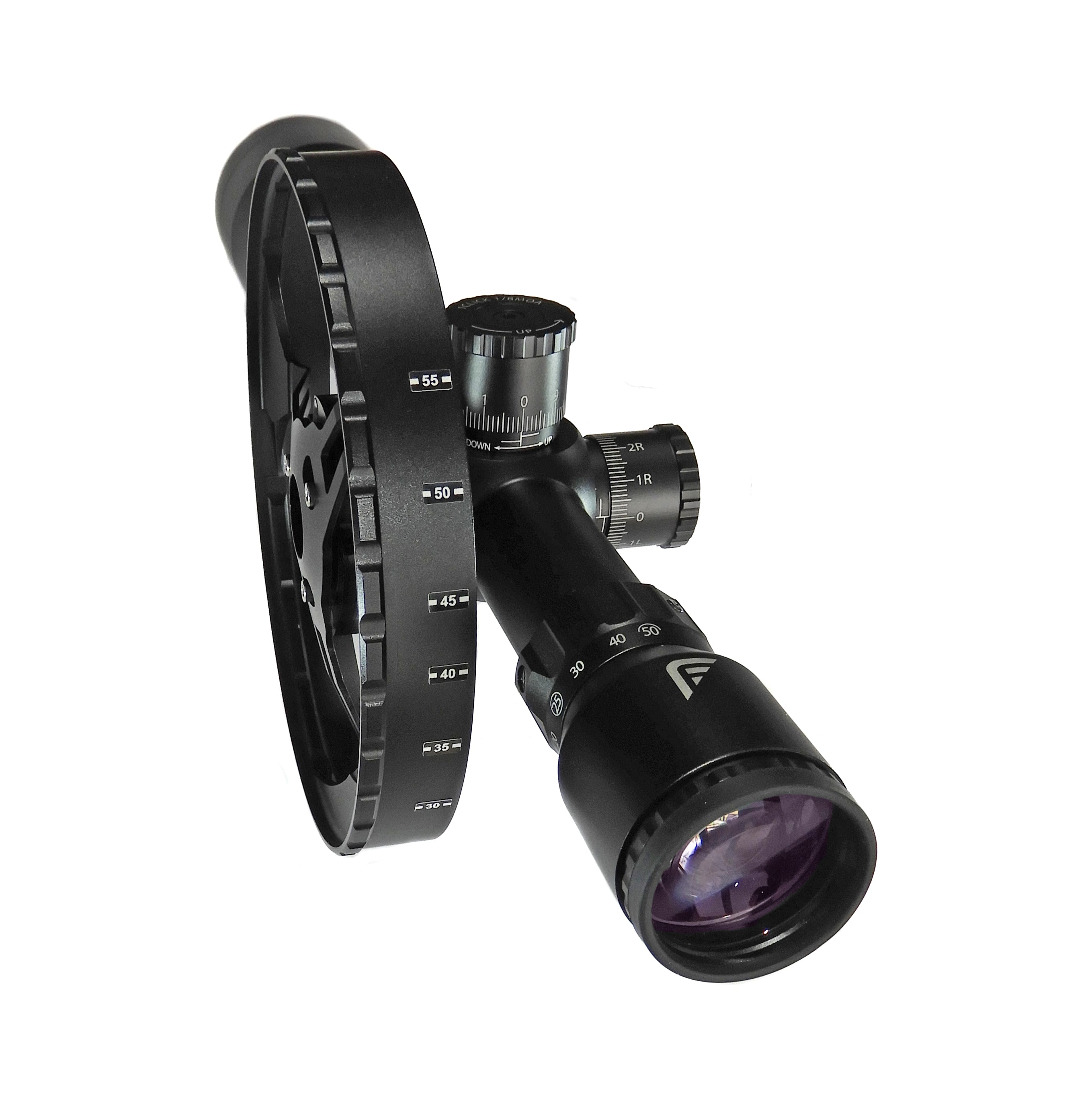 Falcon Optics X50 10-50x60 Riflescope with MOA Reticle, and 1/8 MOA Cl ...